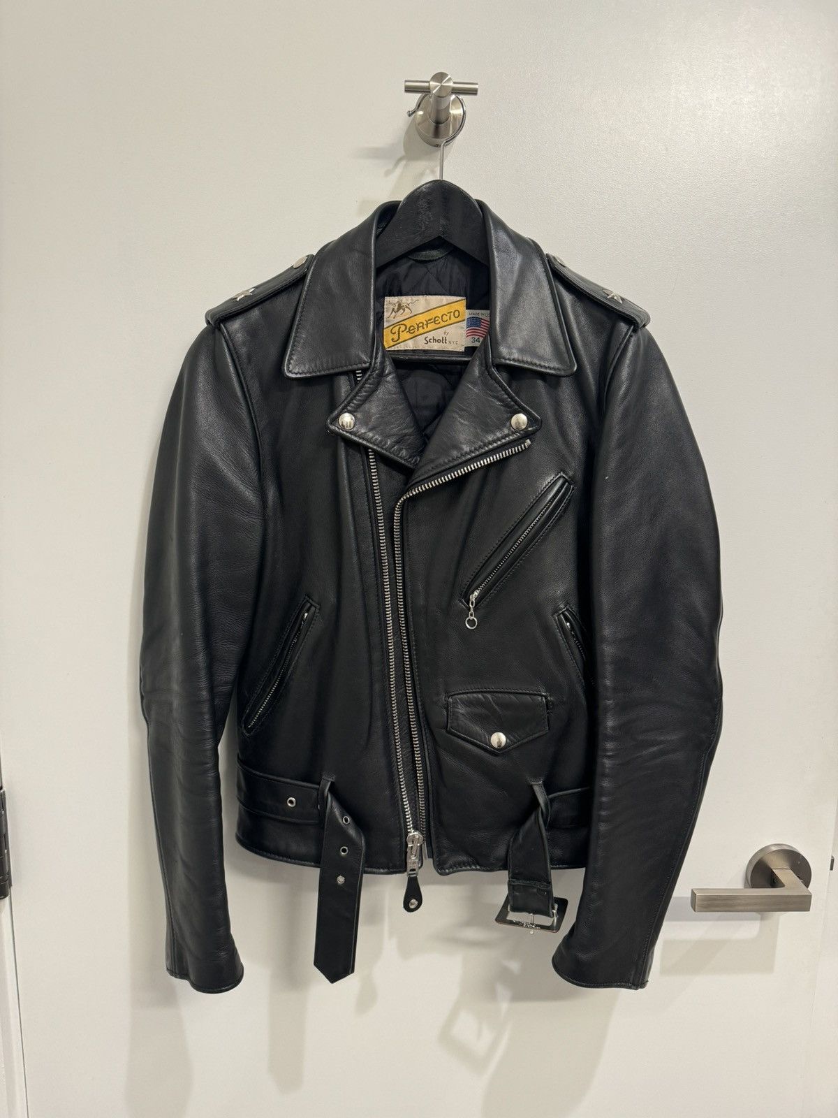 Leather Jacket × Schott × Vintage Schott 613 One Star Perfecto jacket ...