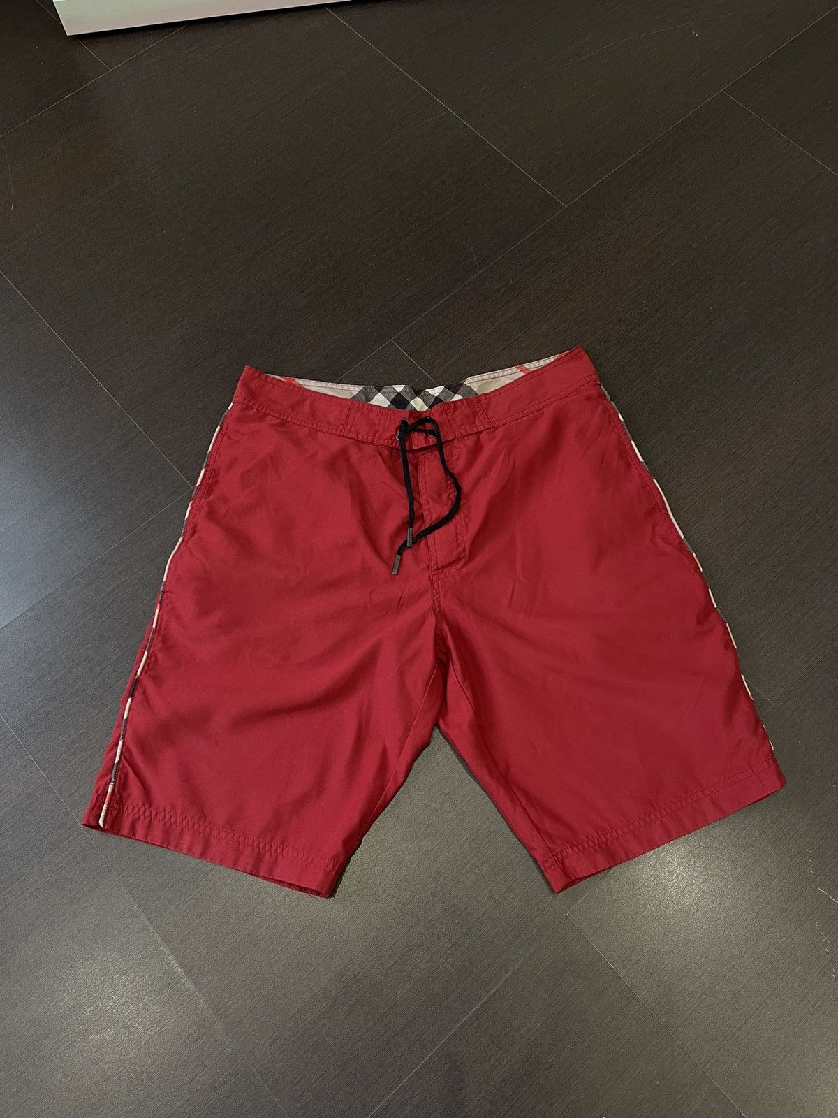 Burberry Burberry Brit Red Swim Shorts | Grailed