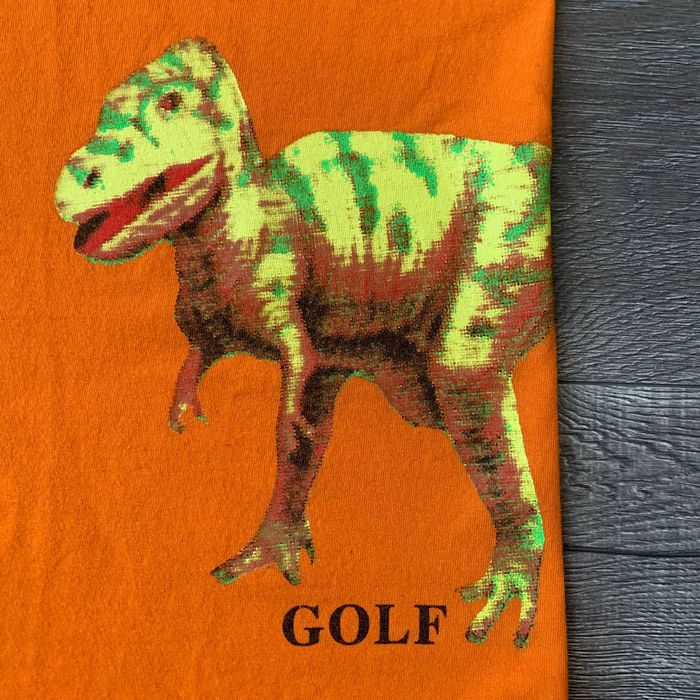 Golf Wang GOLF WANG Dinosaur Wrap-Around Tee Orange Tyler The Creator ...