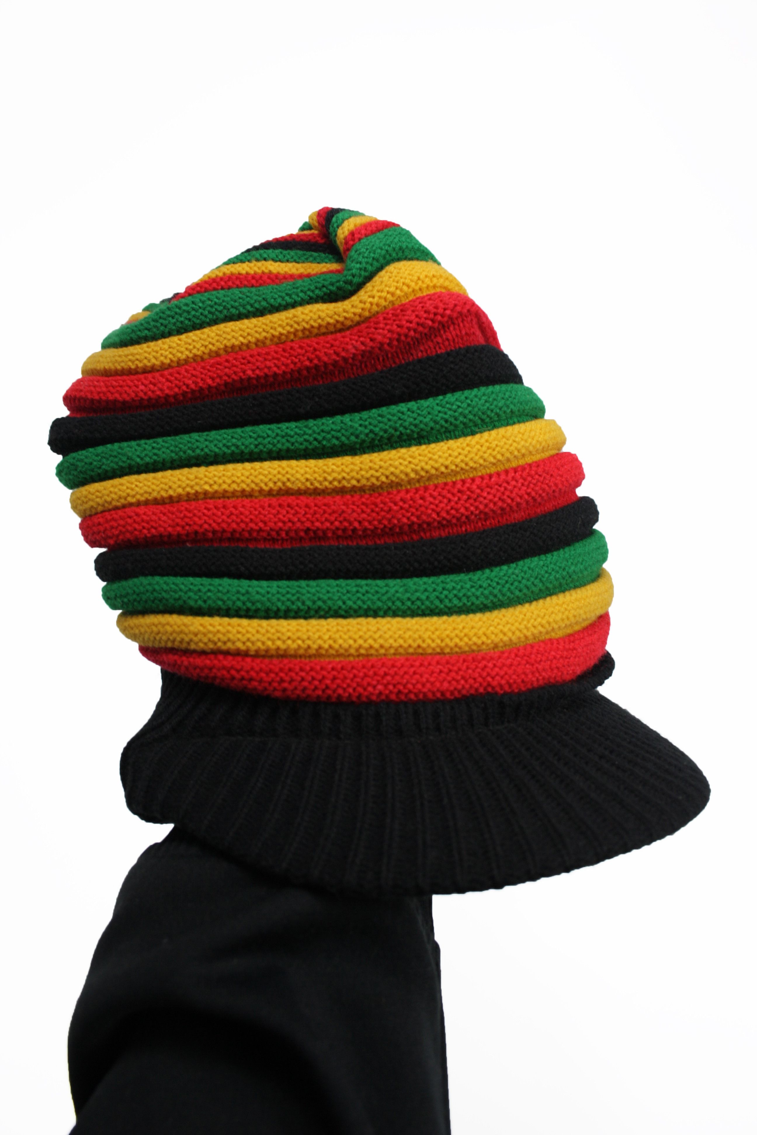 Vintage Stussy Y2K Vintage Rasta Bob Marley Peaked Beanie Hat | Grailed