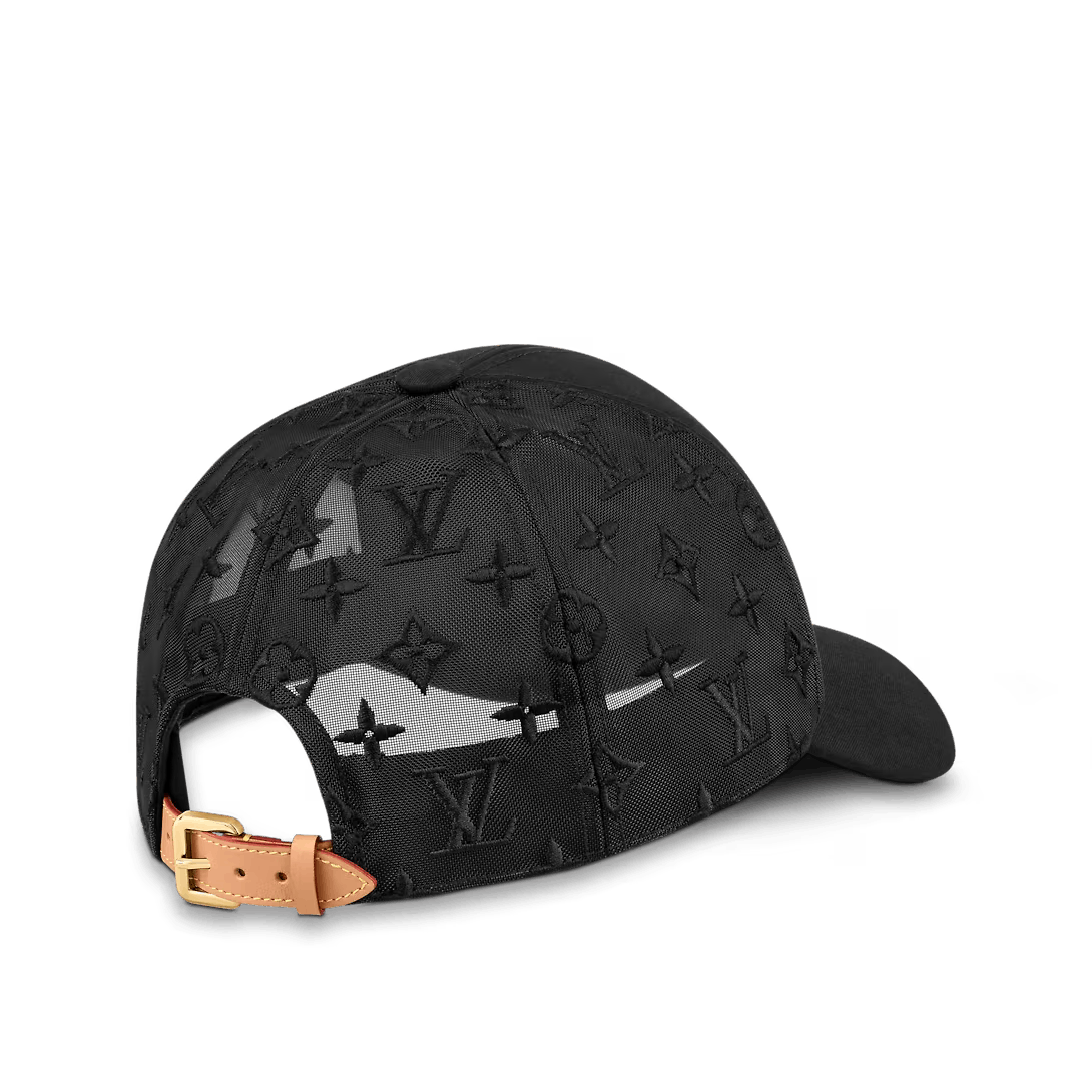 Hat × Louis Vuitton LOUIS VUITTON CAP BASEBALL MONOGRAM LOGO LV DAD CAP ...