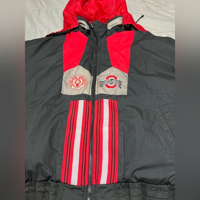 Pro Player Ohio State Buckeyes Reversible Puffer Jacket 90s Pro Player ...