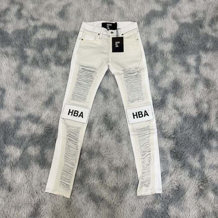 Hood By Air Hood By Air HBA Corrupted Leather Jeans | Grailed