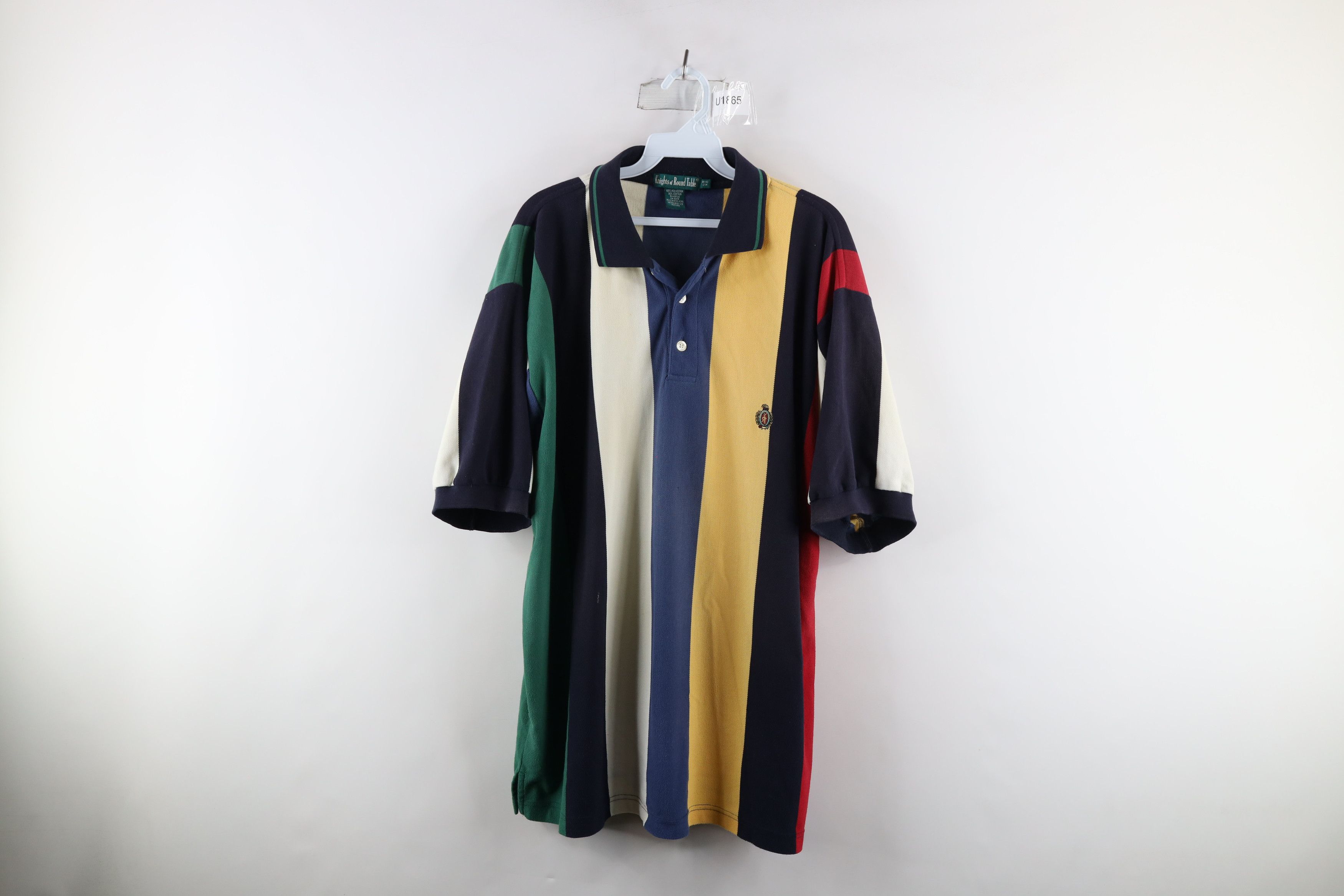 Vintage Vintage 90s Streetwear Rainbow Color Block Polo Shirt | Grailed