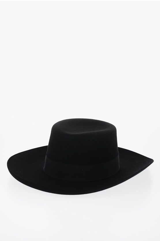 Balmain Wool Felt Hat with Ton-sur-ton Band | Grailed