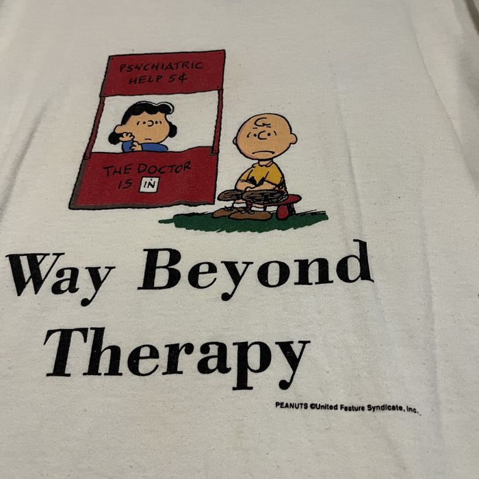 Vintage Charlie Brown Therapist Tee Grailed