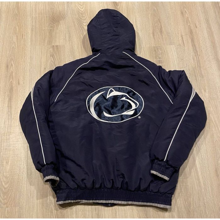 Penn Vintage Penn State Puffer Quilted Jacket Hooded Mens Large | Grailed