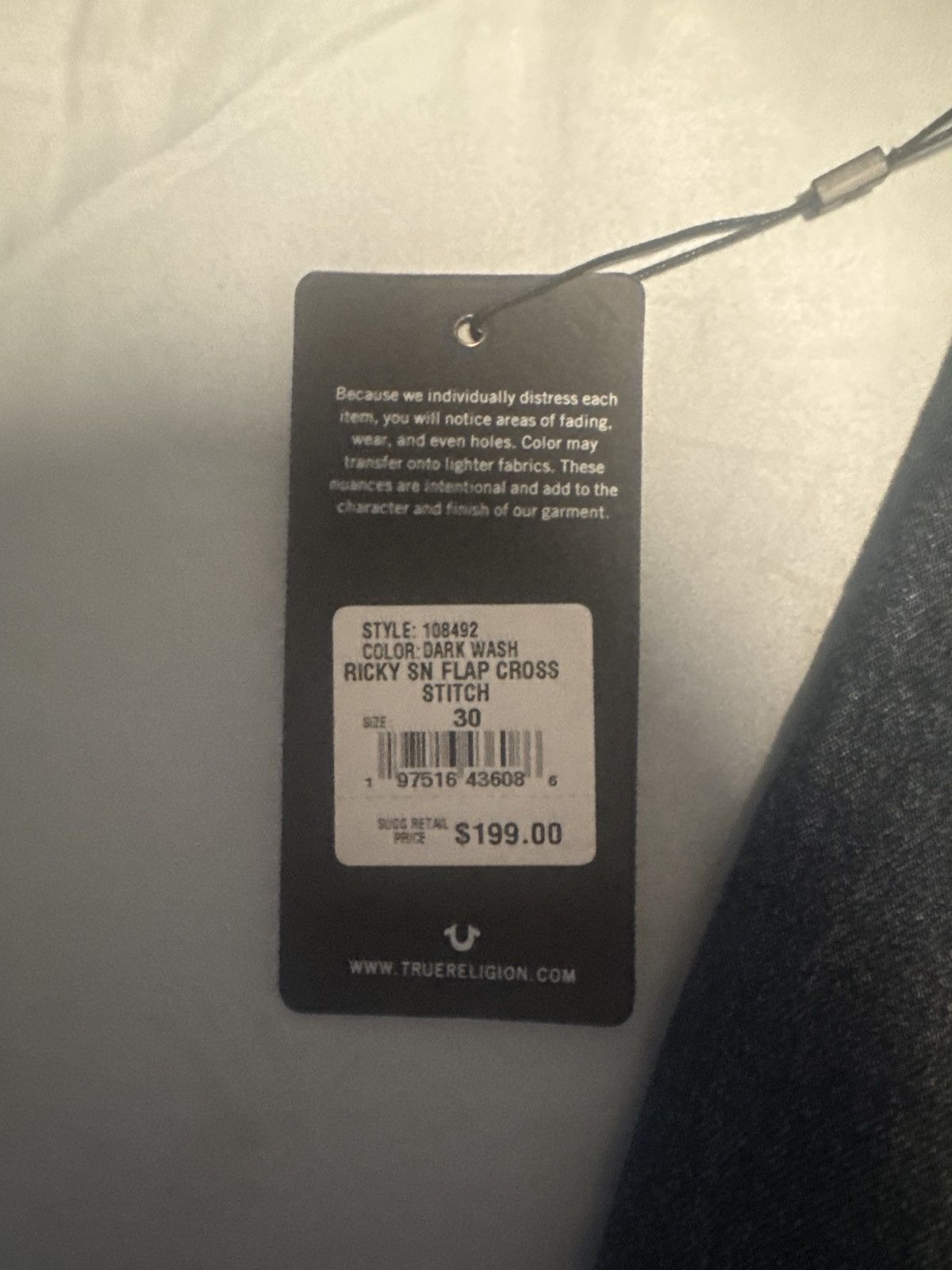 True Religion Ricky Cross Stitch | Grailed