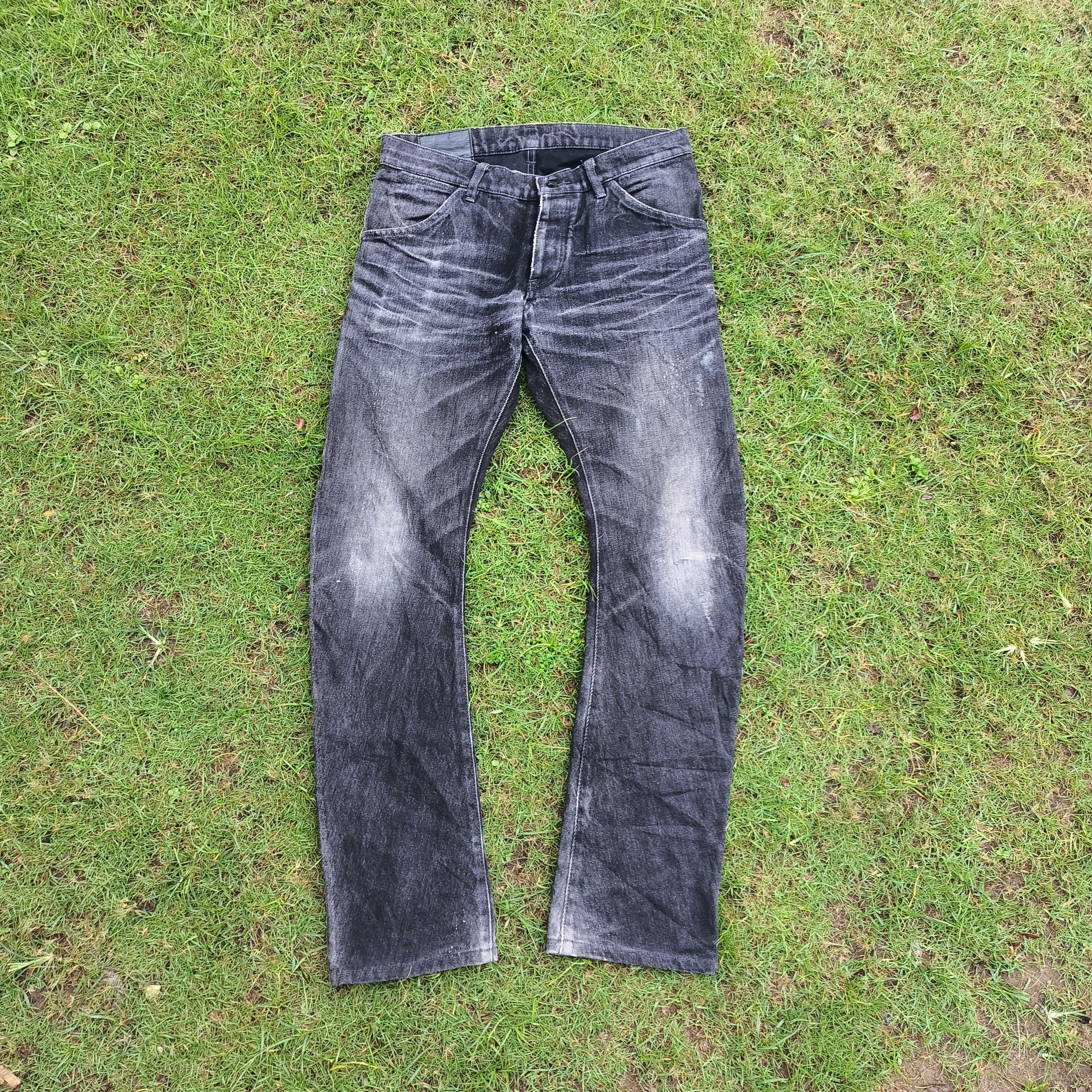 Attachment Attachement bell bottom curva faded black jeans | Grailed