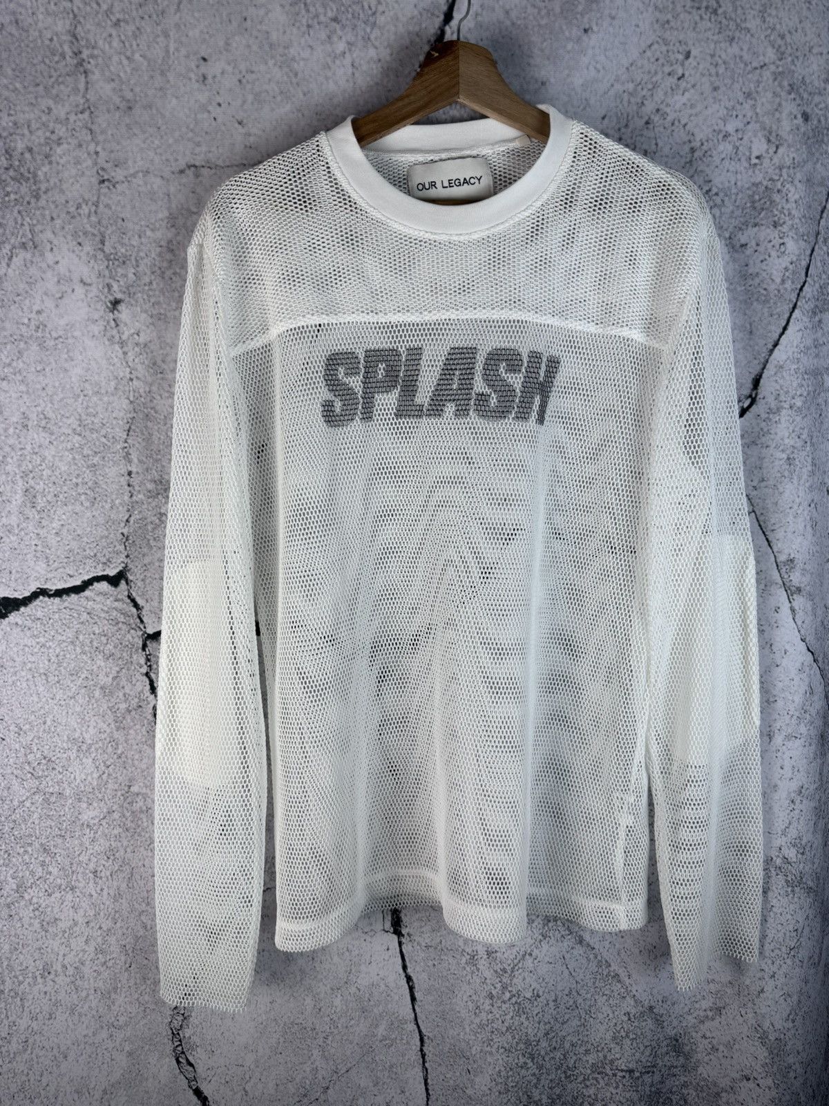Our Legacy Our Legacy “Splash” Mesh Longsleeve | Grailed