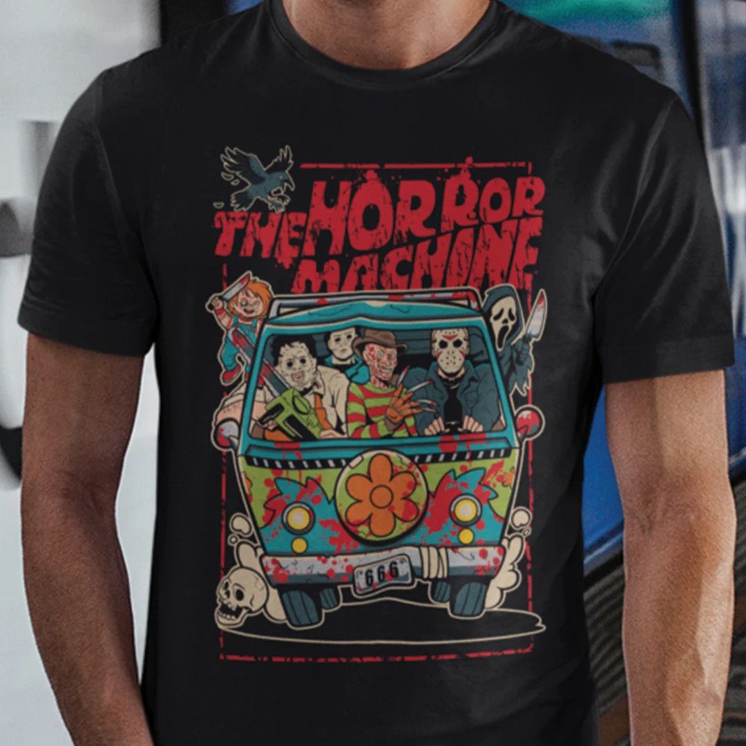Tee Shirt HORROR MACHINE 666 SCOOBY-DOO HORROR CHARACTERS T-SHIRT | Grailed