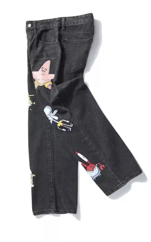 Vintage Spongebob Squarepants Denim Jeans | Grailed