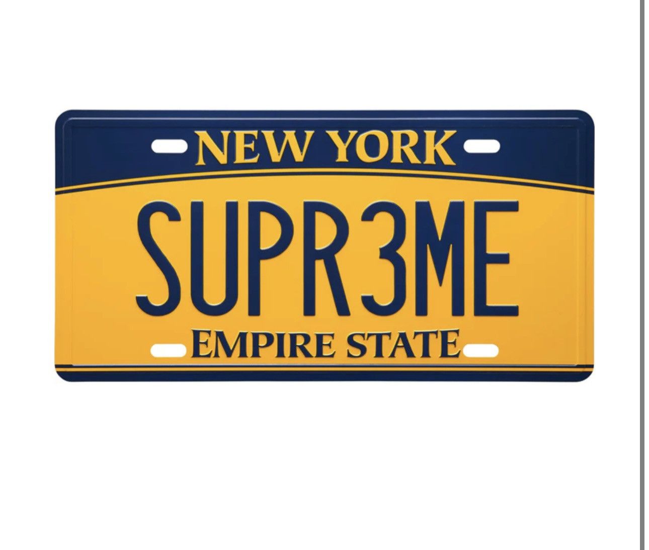 Streetwear × Supreme × Vintage Supreme License Plate | Grailed