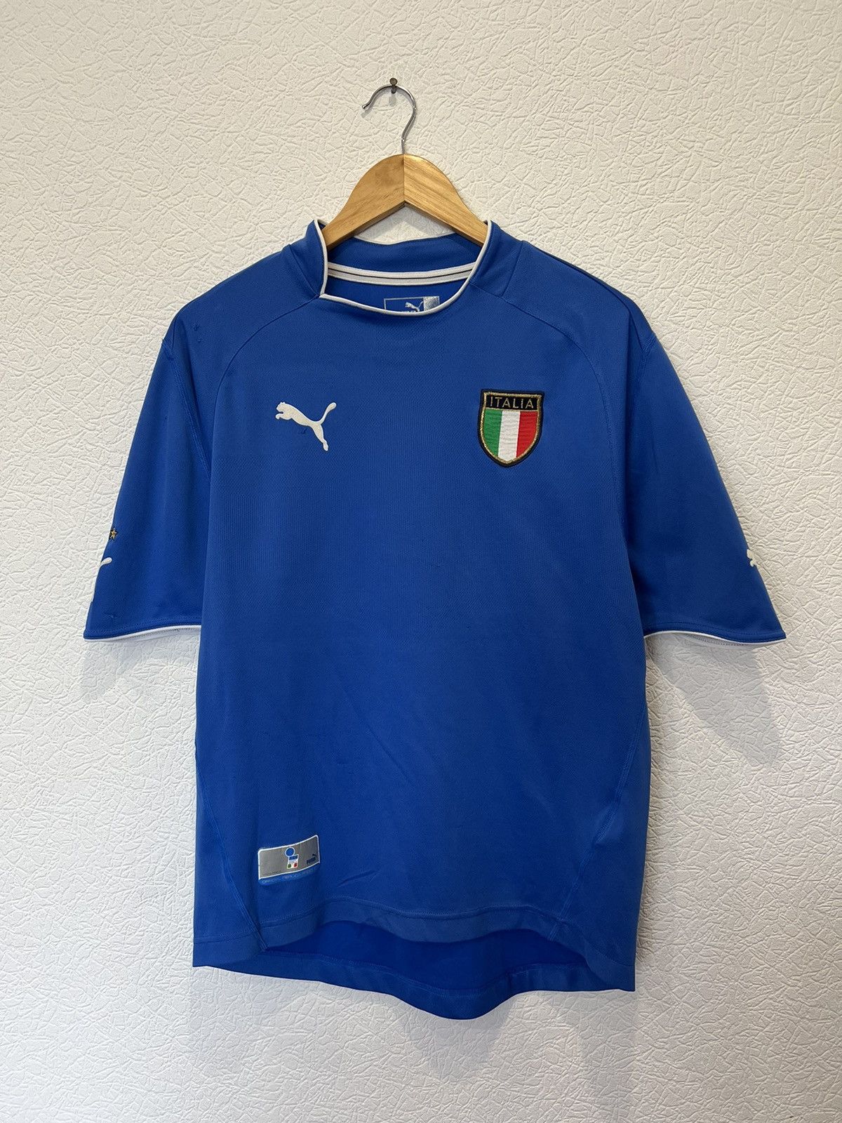 Puma × Soccer Jersey × Vintage Puma Italy 2003 Home Kit Soccer Jersey ...