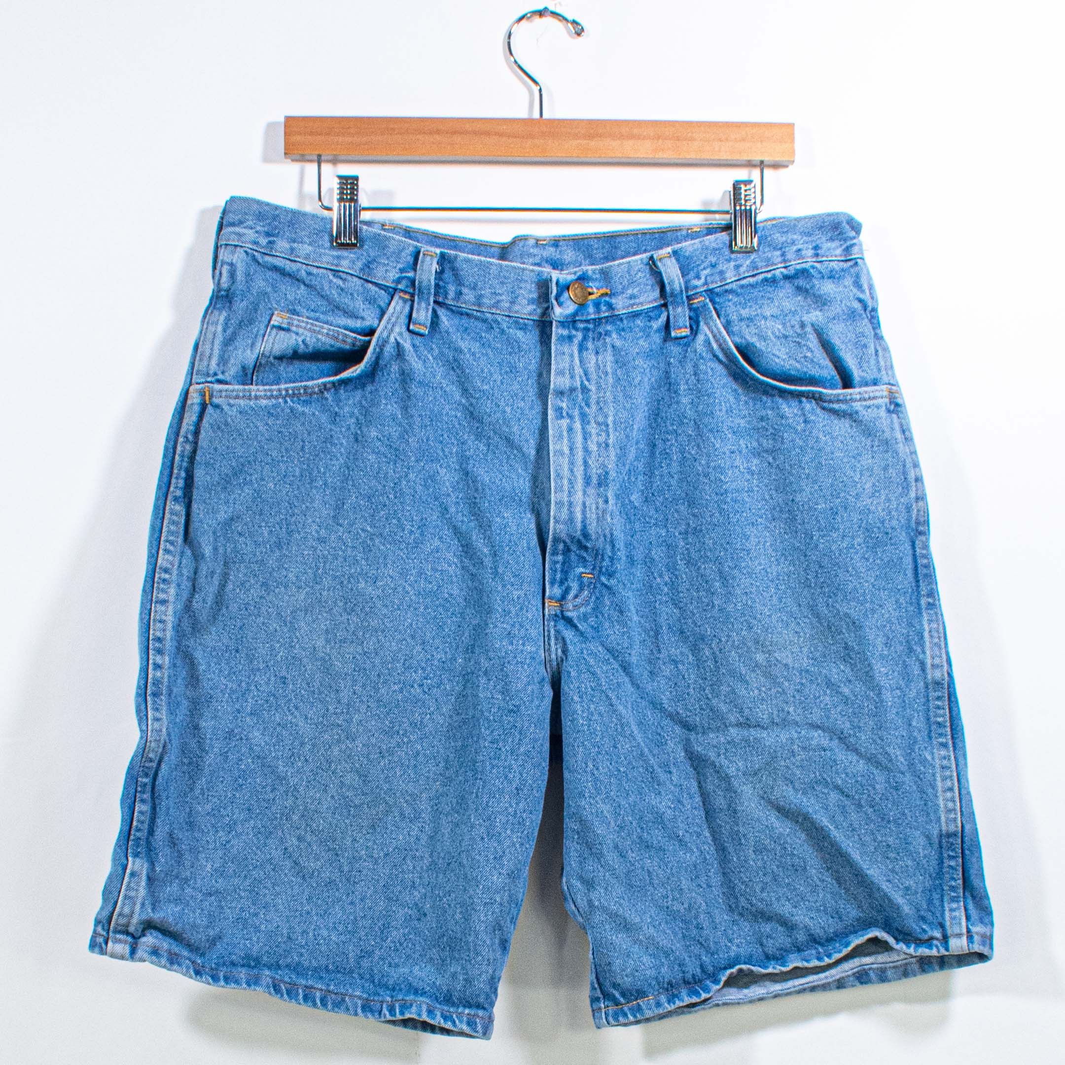 Vintage Wrangler Jean Shorts Jorts 36 Y2K Skater Blokecore Grunge | Grailed