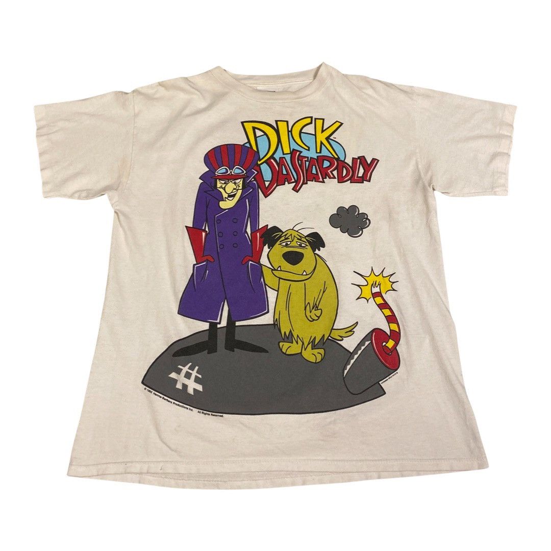 Vintage Dick Dastardly & Mutley 1993 AOP cartoon tee | Grailed