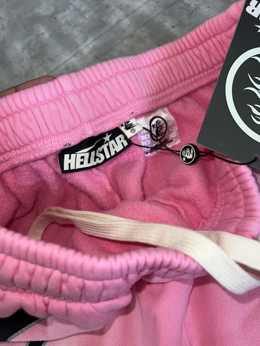 HELLSTAR Small Hellstar pink flame shorts | Grailed
