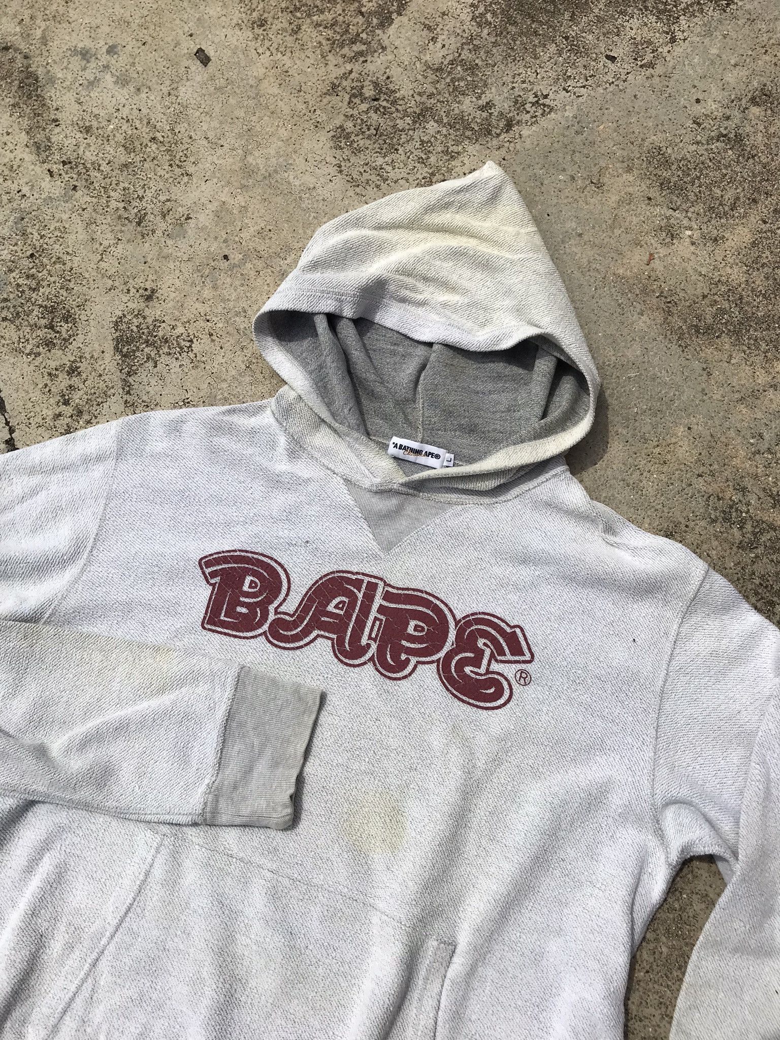 Bape × Vintage Bape Inside Out Pullover Hoodie | Grailed