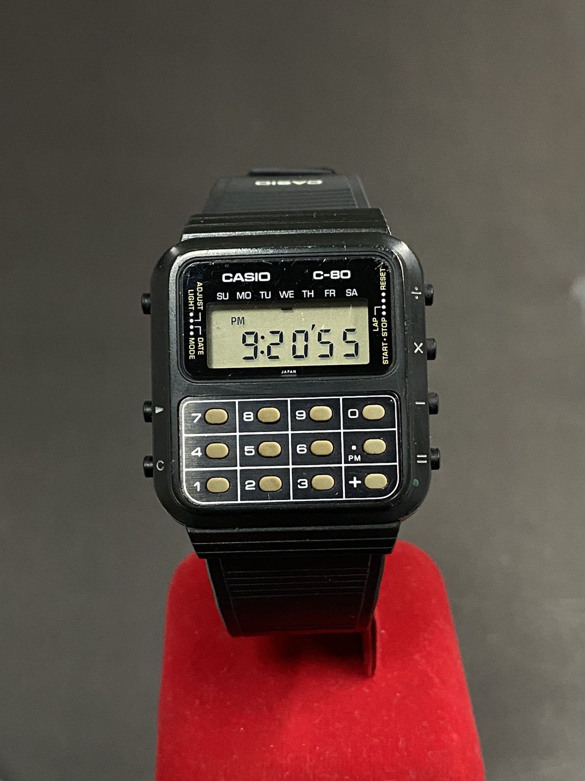 Casio × Vintage × Watch Vintage CASIO C-80 First Calculator Digital Men ...