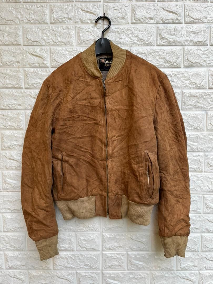 Vintage Vintage 50s Oakbrook Crown Zipper Leather Jacket | Grailed