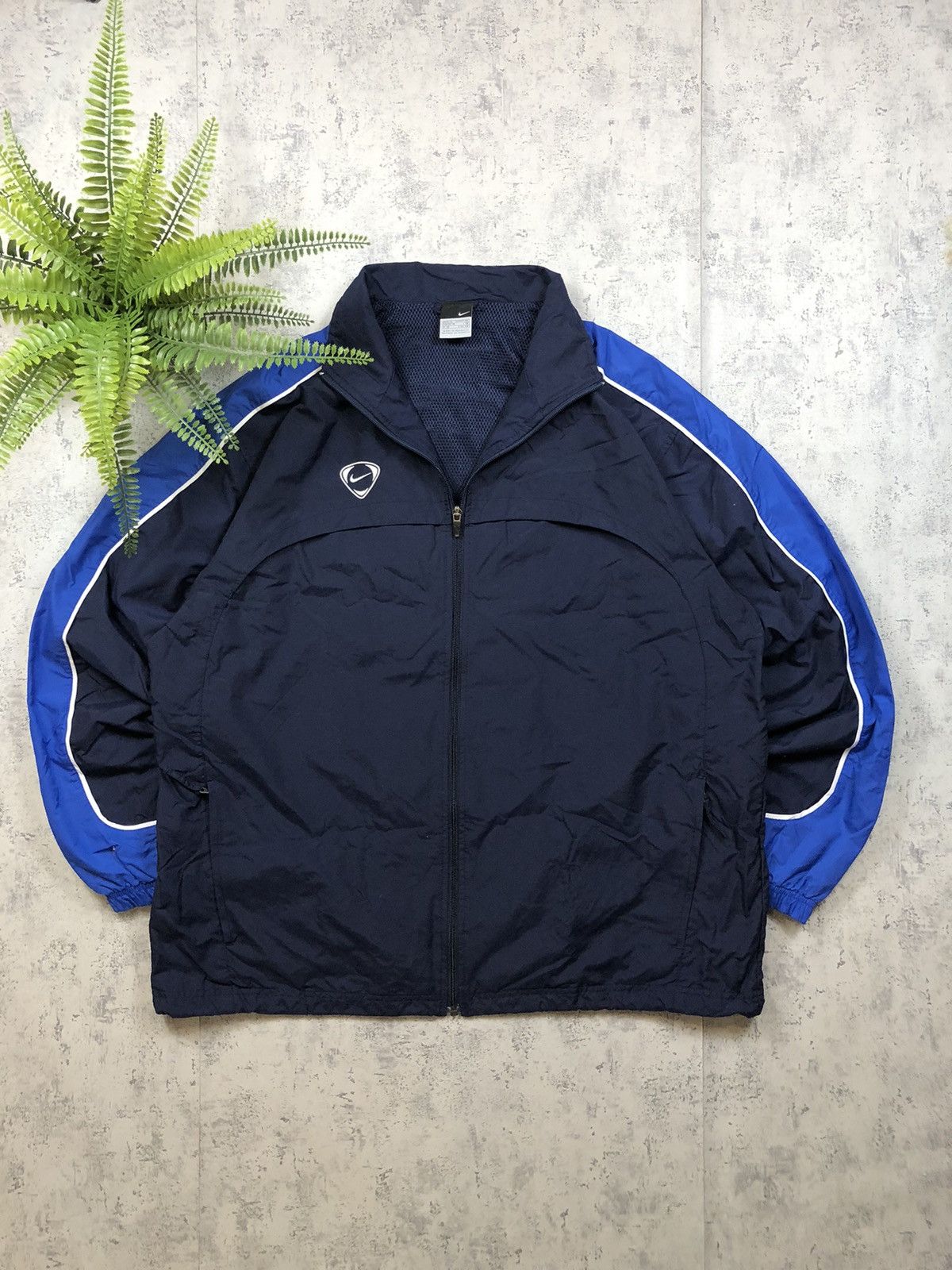 Nike × Streetwear × Vintage 90’s NIKE TEAM RARE TRACK JACKET SWOOSH ...