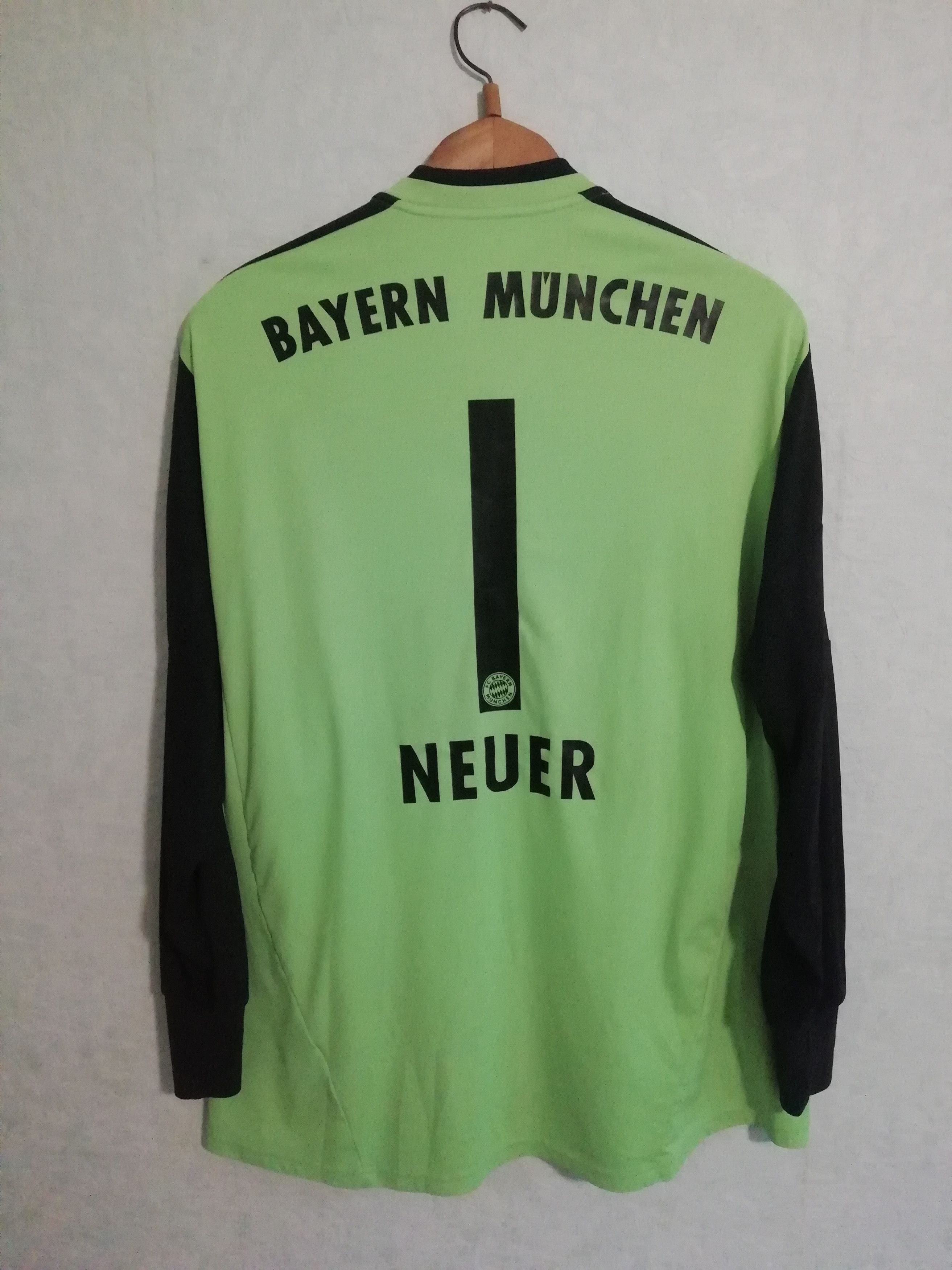Adidas Bayern Munich Neuer 2012 2013 goalkeeper shirt jersey Adidas ...