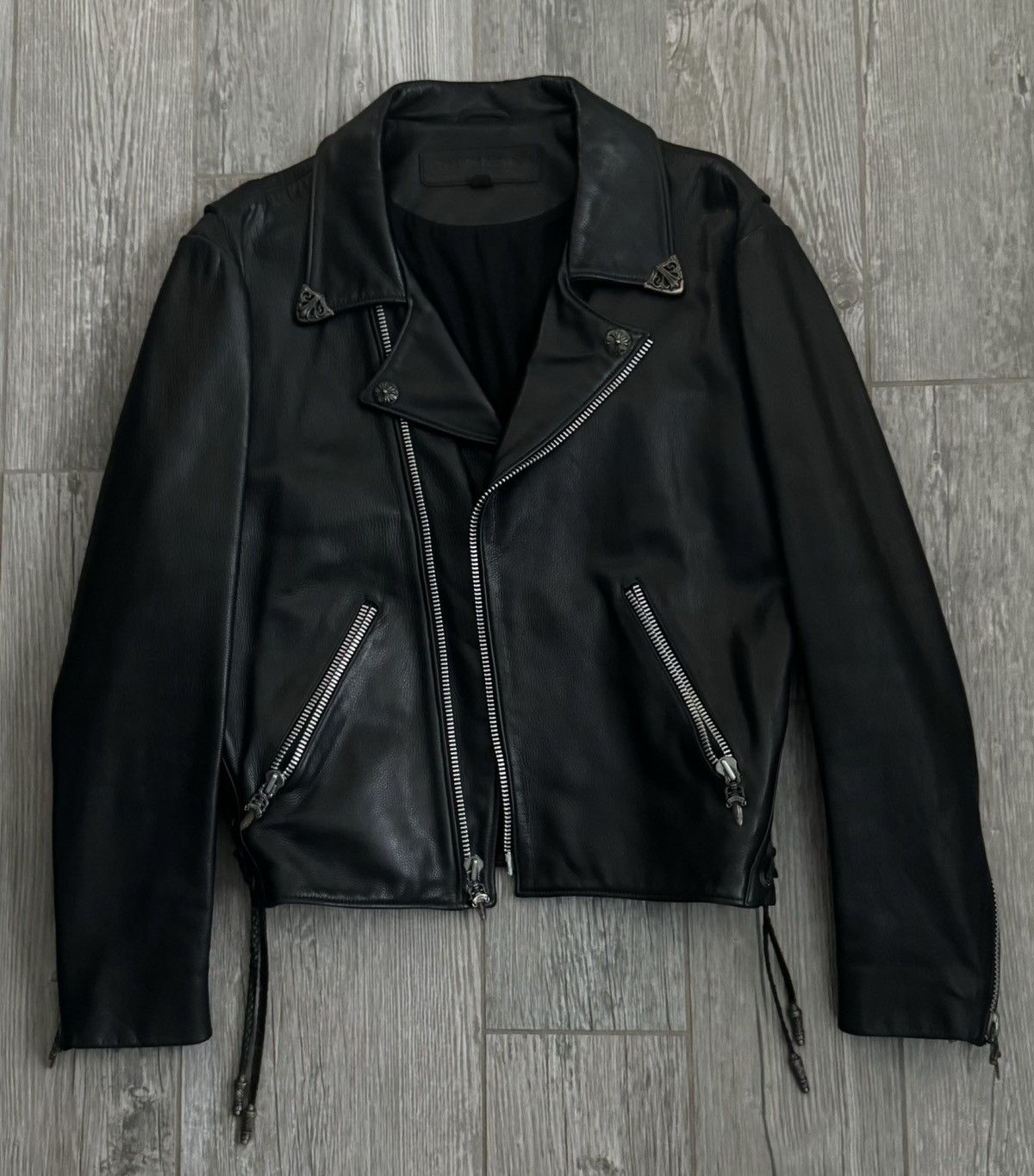 Chrome Hearts Chrome Hearts Leather Jacket | Grailed