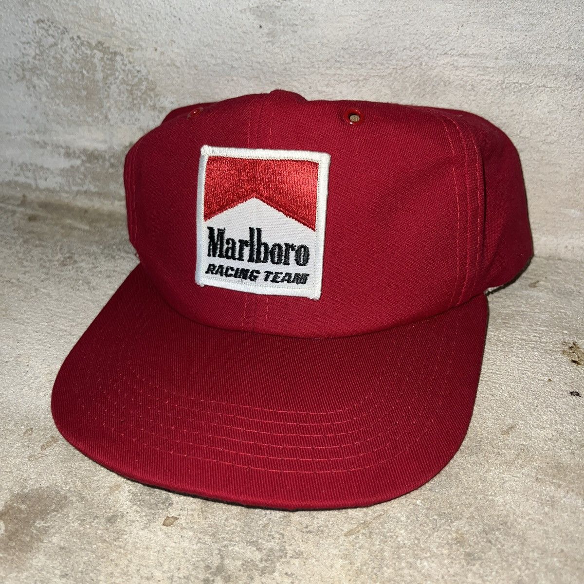 Vintage VTG Marlboro Cigarettes Racing Snapback Hat | Grailed