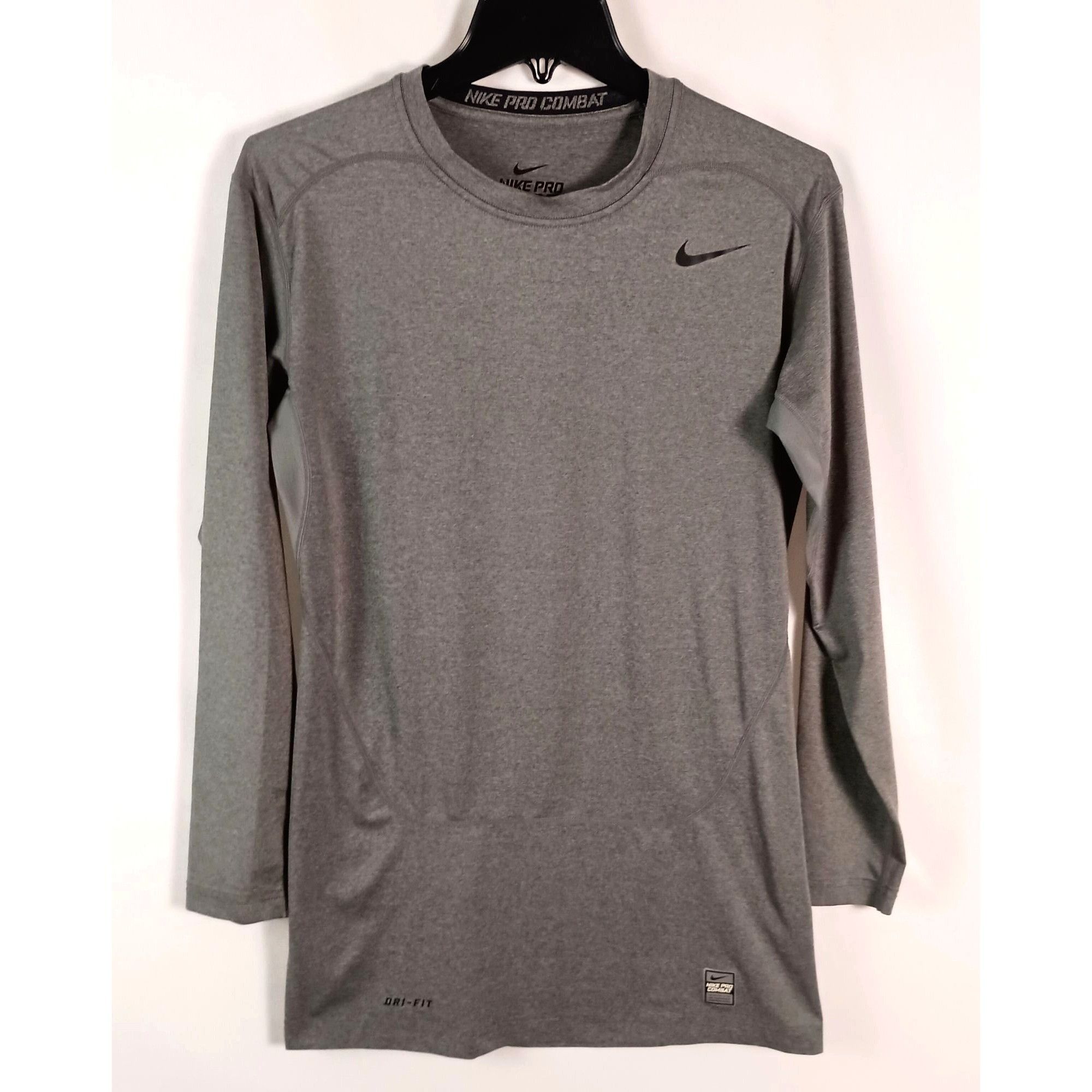 Nike Nike Pro Combat long sleeve compression athletic top men siz | Grailed