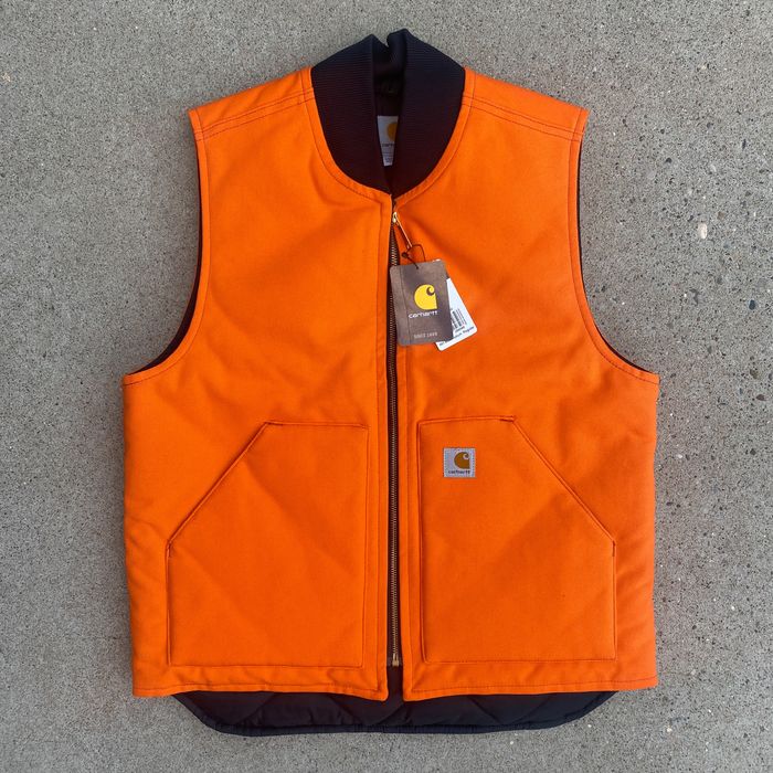 Carhartt NWT Carhartt V01 Quilt-Lined Firm Duck Arctic Vest Medium ...