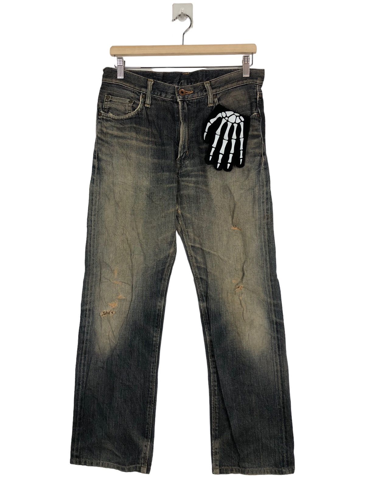 Edwin × Japanese Brand 90’s VINTAGE EDWIN 505ZXX ORANGE TAG SELVEDGES ...