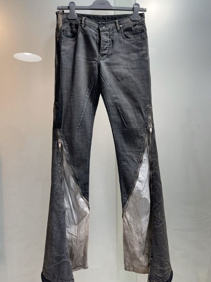 Rick Owens Rick Owens Archive Rare Zip Up Detailed Denim Jeans | Grailed