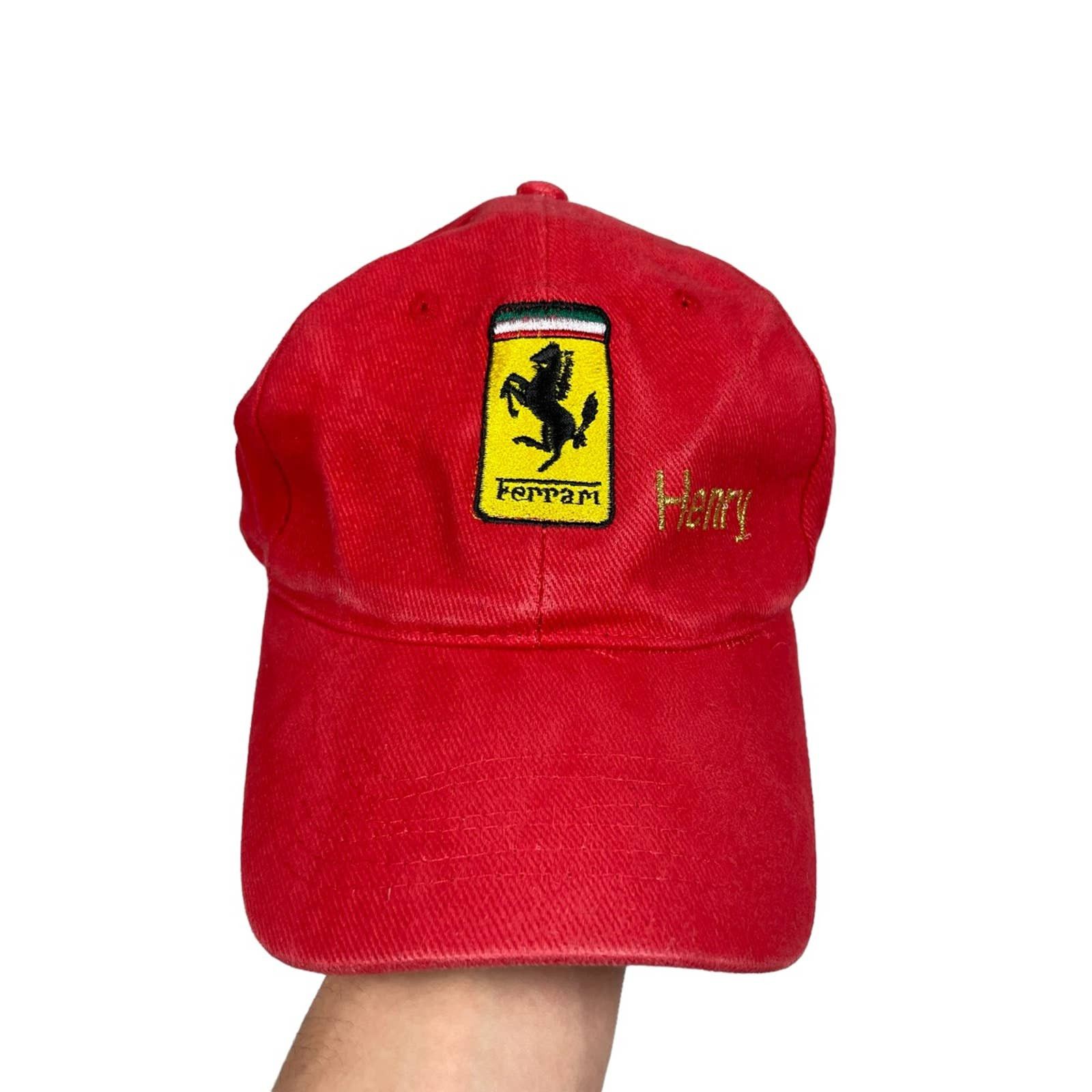 Ferrari × Vintage Vintage Ferrari Henry Cap Hat | Grailed