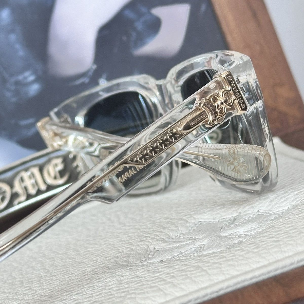 Chrome Hearts Chrome Hearts Box Officer Crystal Sunglasses | Grailed