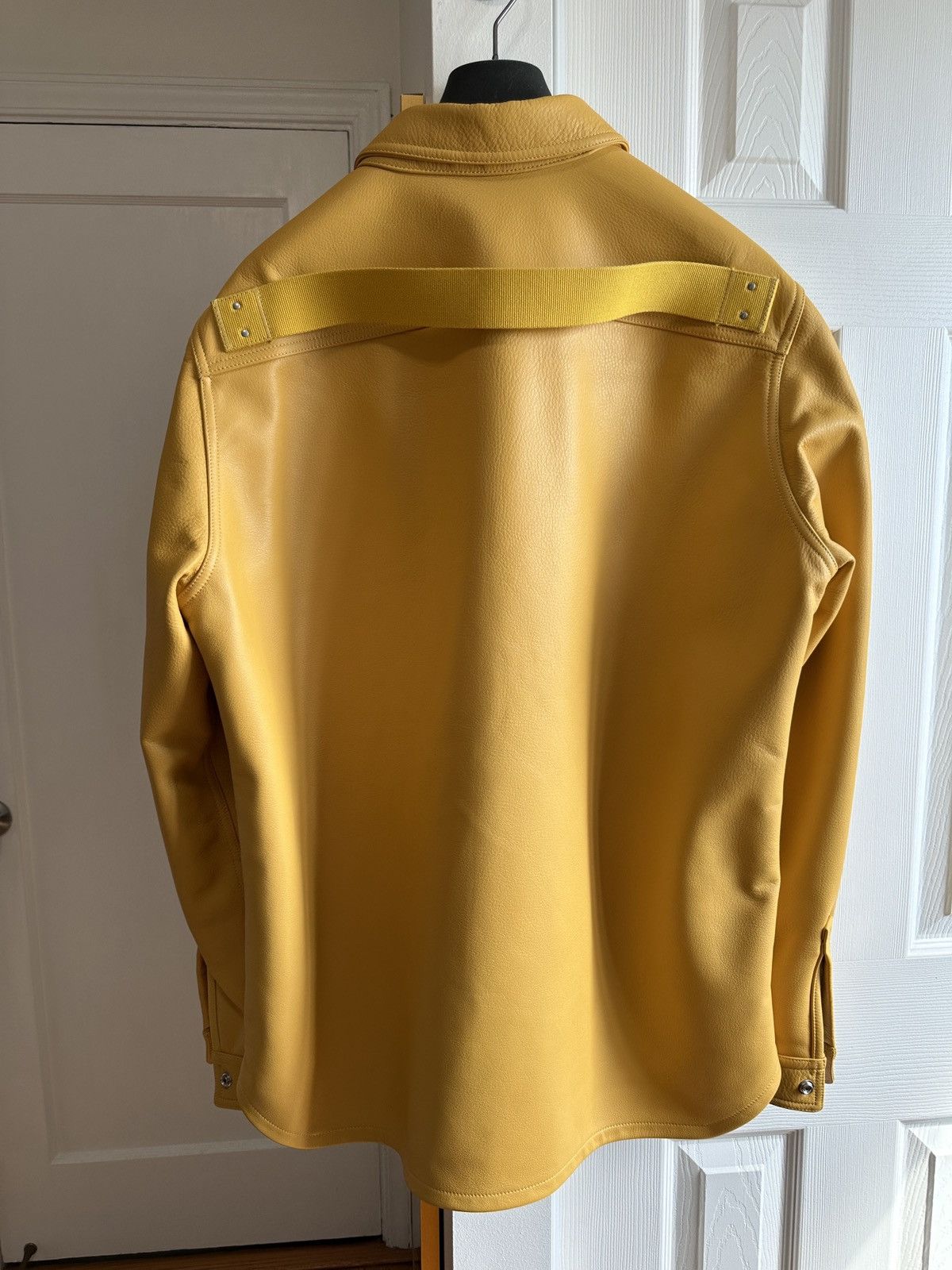 Rick Owens Rick Owens S/S23 Edfu Lemon Fogpocket Leather Jacket | Grailed