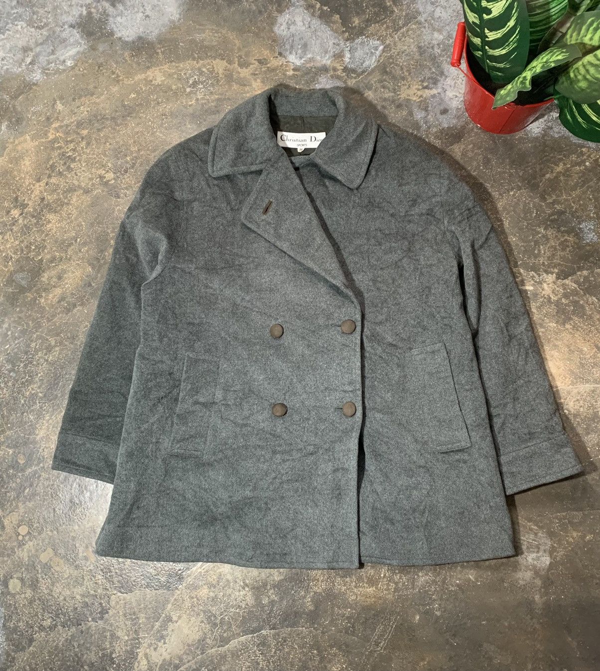 Christian Dior Monsieur Vintage Christian Dior Wool Peacoat | Grailed