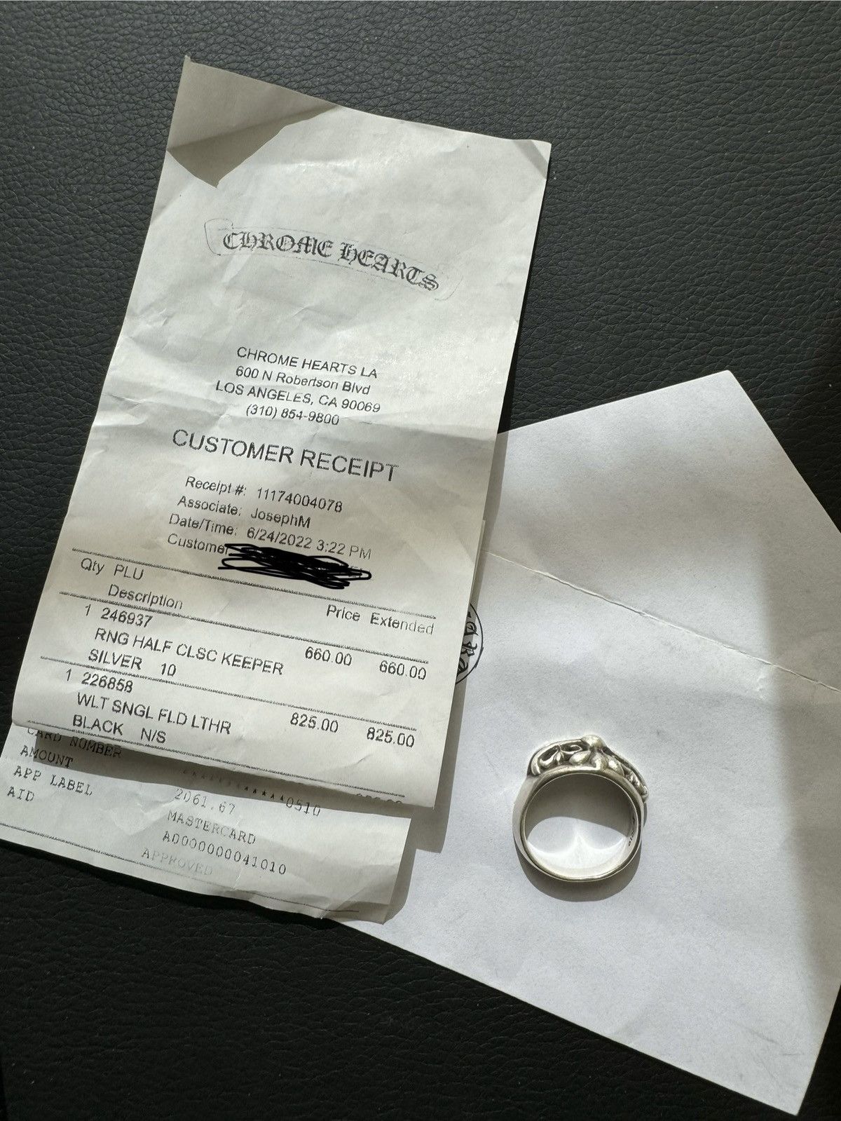 Chrome Hearts Chrome hearts half classic keeper ring size 10 | Grailed