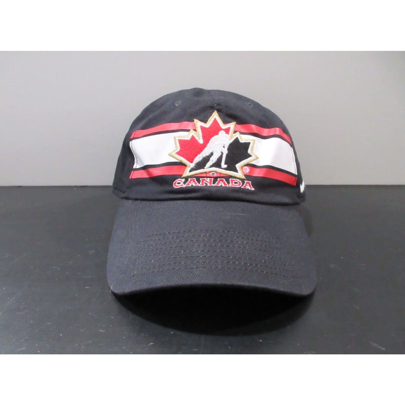 Nike Authentic Black and Red Canada Hockey Team Nike Mens Olympic Strap ...