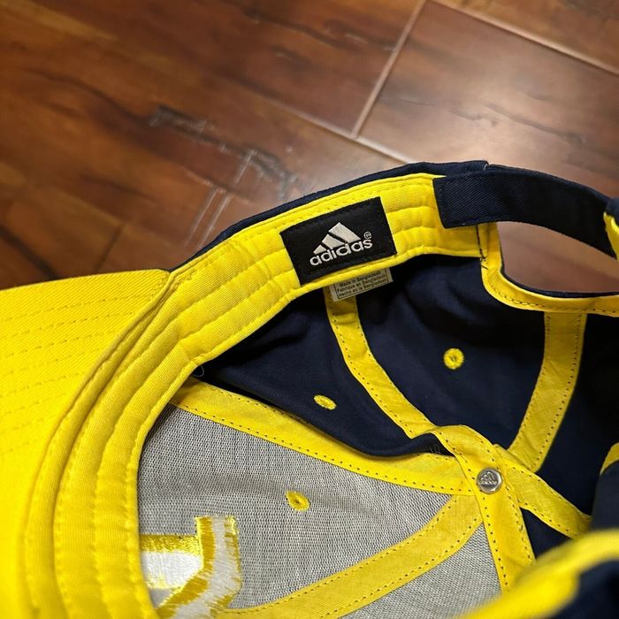 Adidas Vintage Adidas Michigan Wolverines Baseball Cap Dad Hat Navy ...