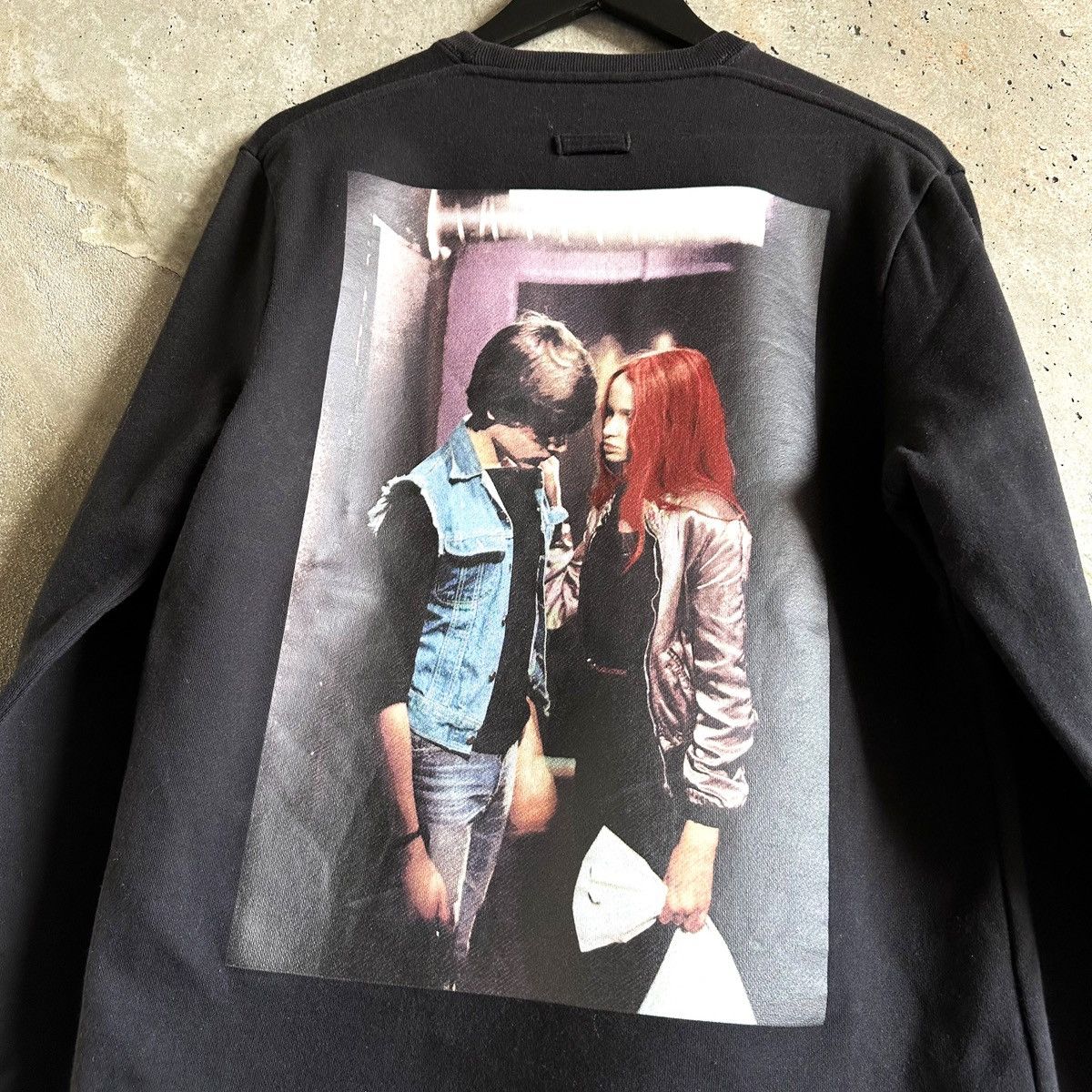 Raf Simons FW18 Christiane F. Couple Crewneck Sweatshirt | Grailed