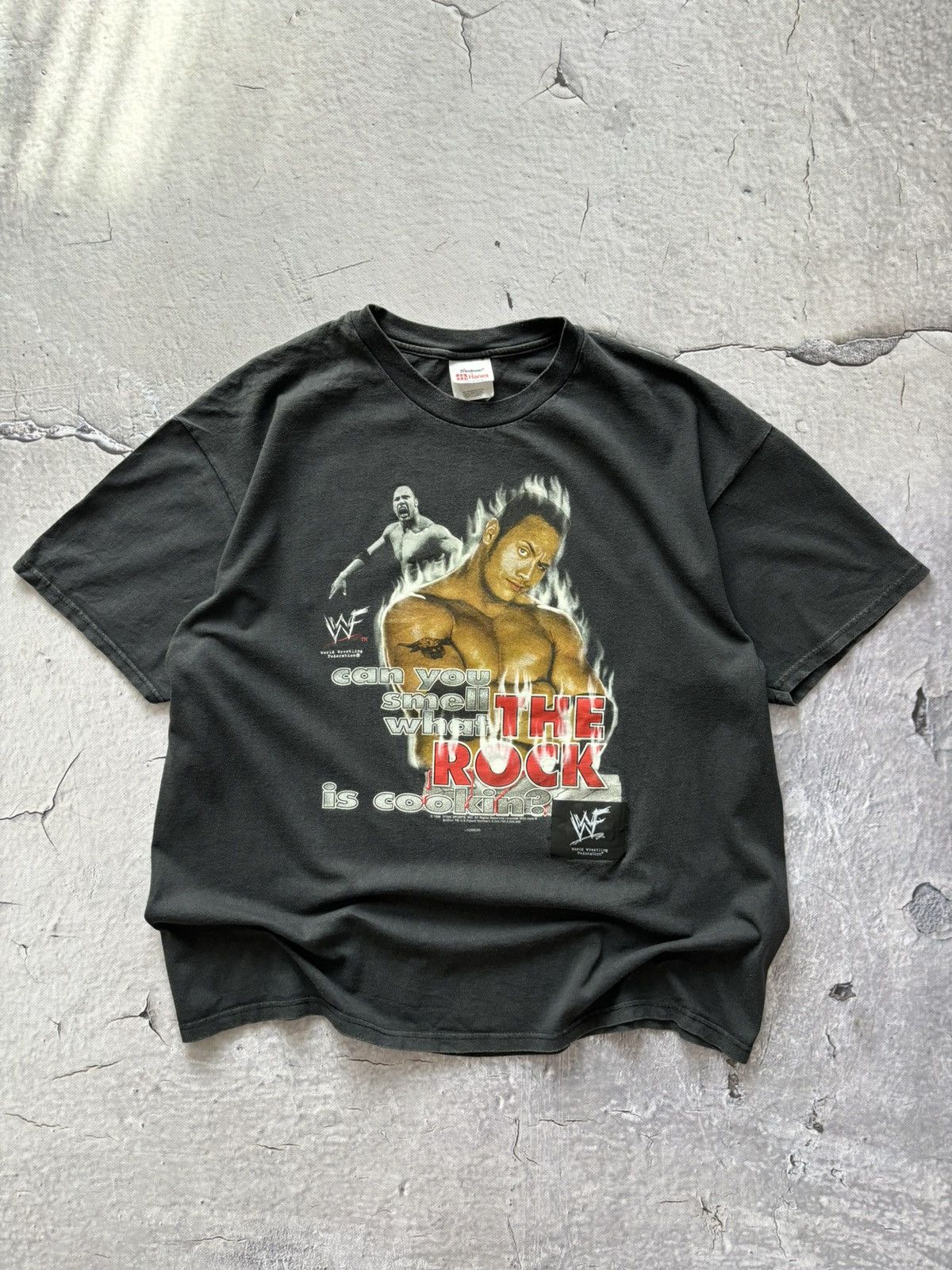 Vintage Dwayne Johnson The Rock 1999 wrestling license t-shirt 90s ...