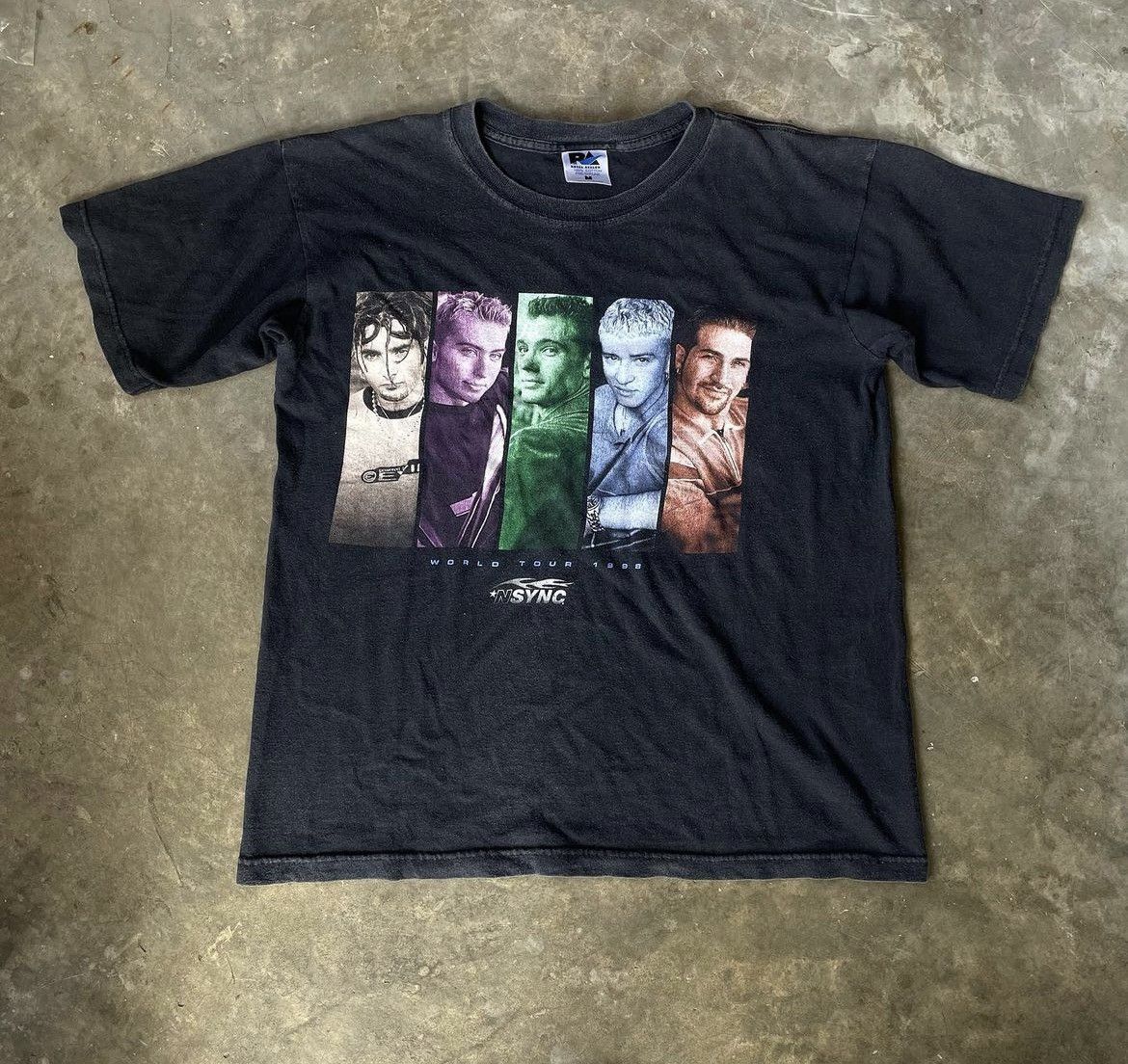 Vintage Vintage 90s nsync world tour 1998 tee | Grailed