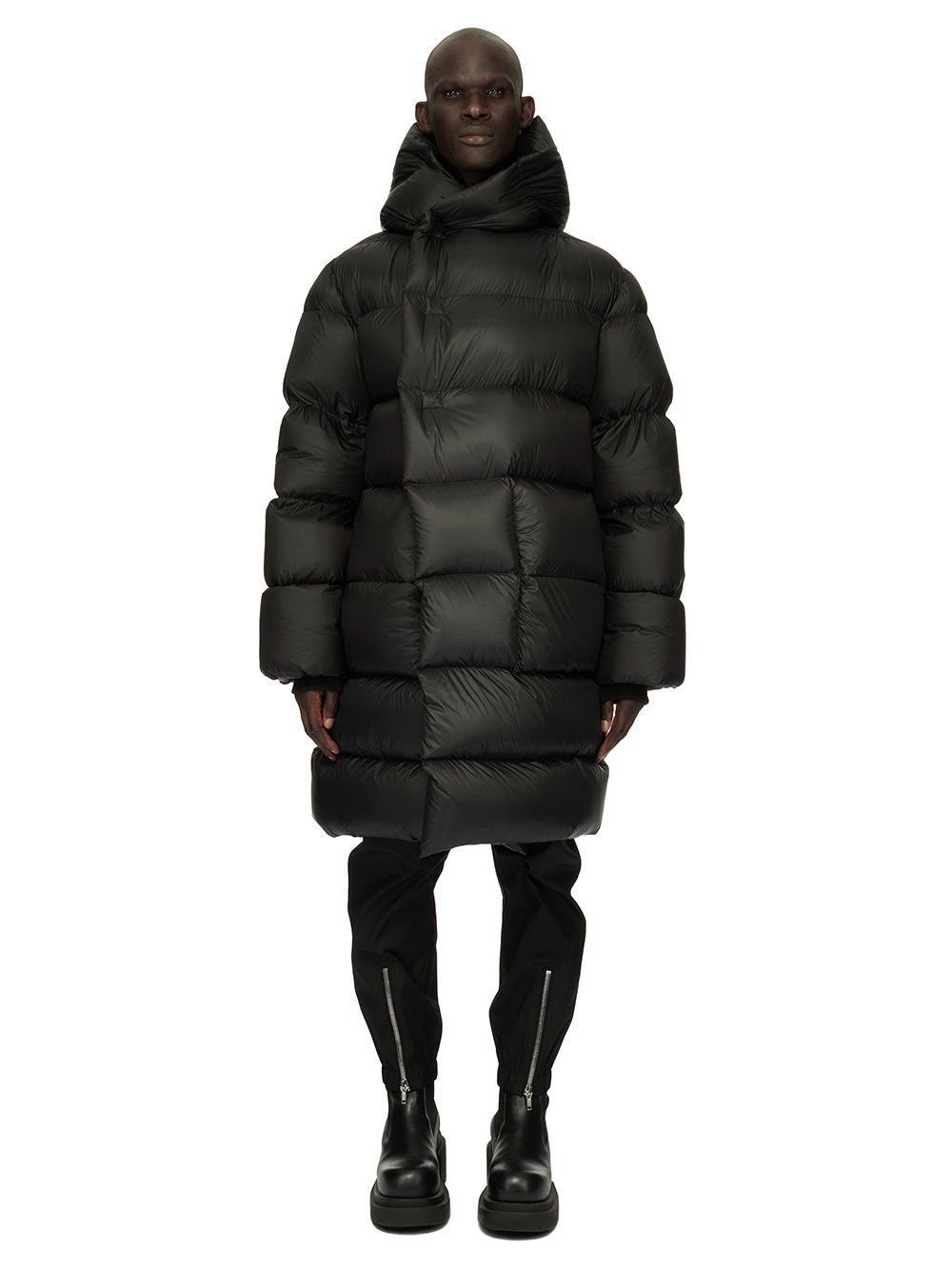 Rick Owens RICK OWENS JACKET LEATHER PUFFER GIMP BOMBER DENIM SLAVE ...