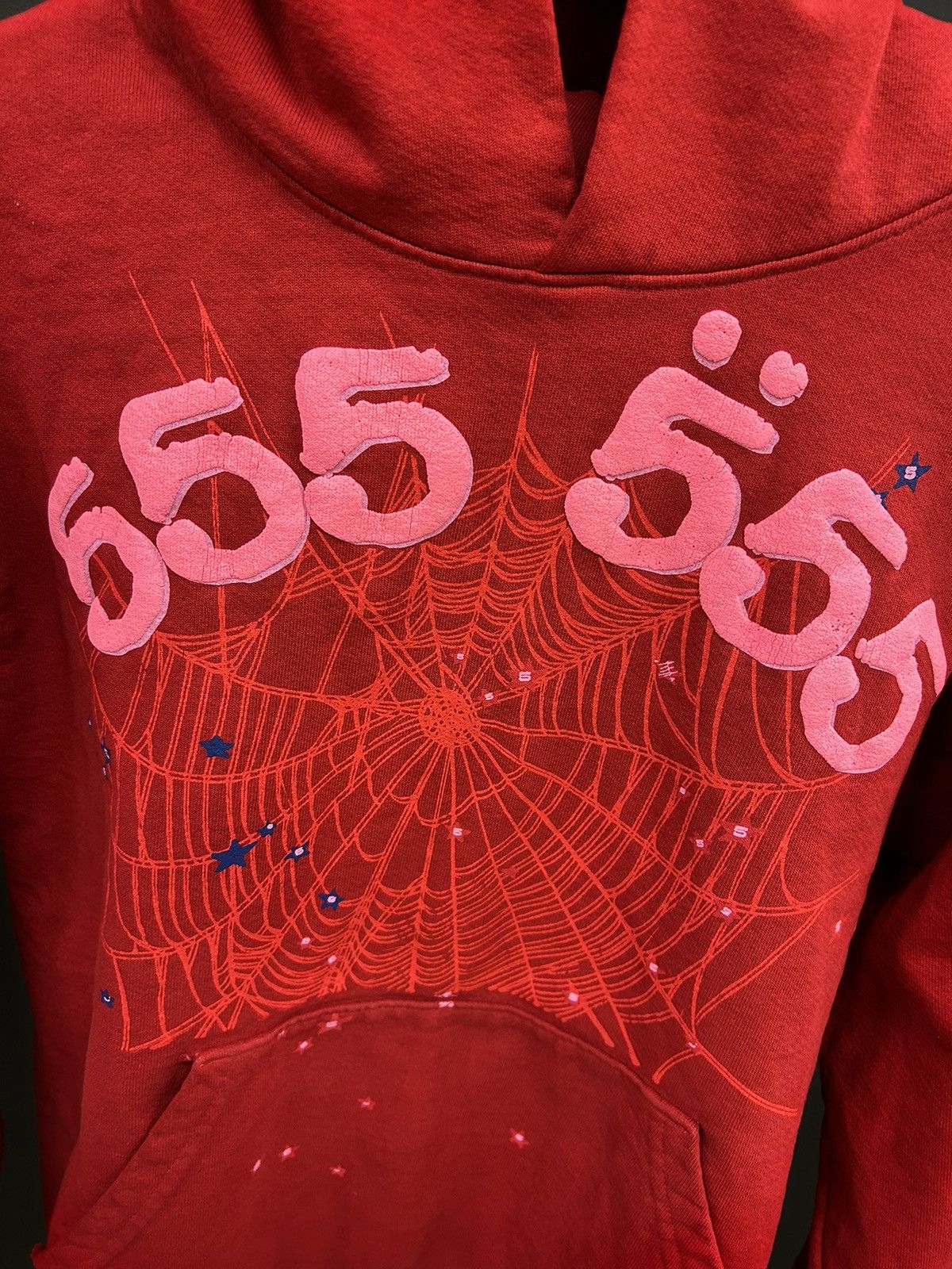 Young Thug Spider Worldwide Red 555 Hoodie | Grailed
