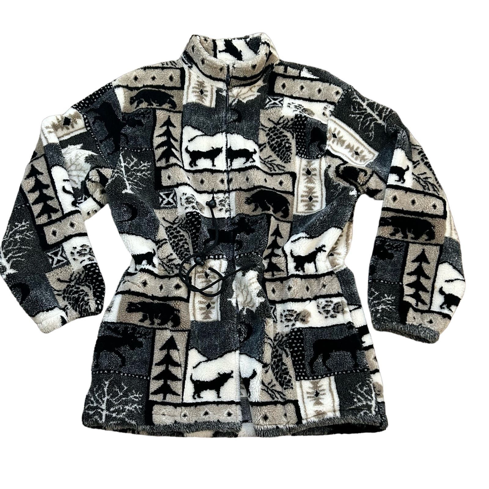 Vintage Vintage Black Mountain Outdoor Fleece Jacket Coat Plush L | Grailed