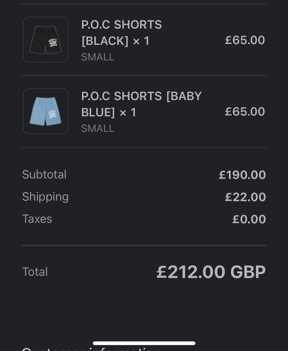 Corteiz Cortiez P.O.C Shorts (Blue) | Grailed