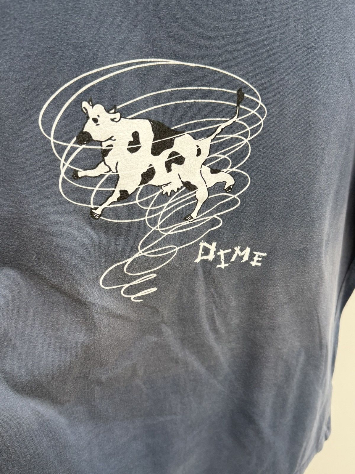 Dime Dime Cow Tornado Faded T-shirt Tee | Grailed