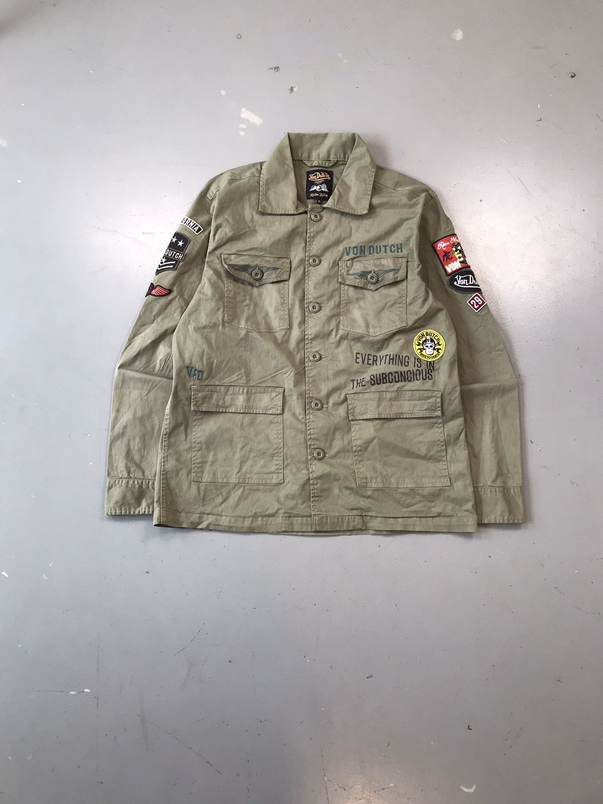Streetwear × Vintage × Von Dutch Crazy Von Dutch SpellOut embroidered ...