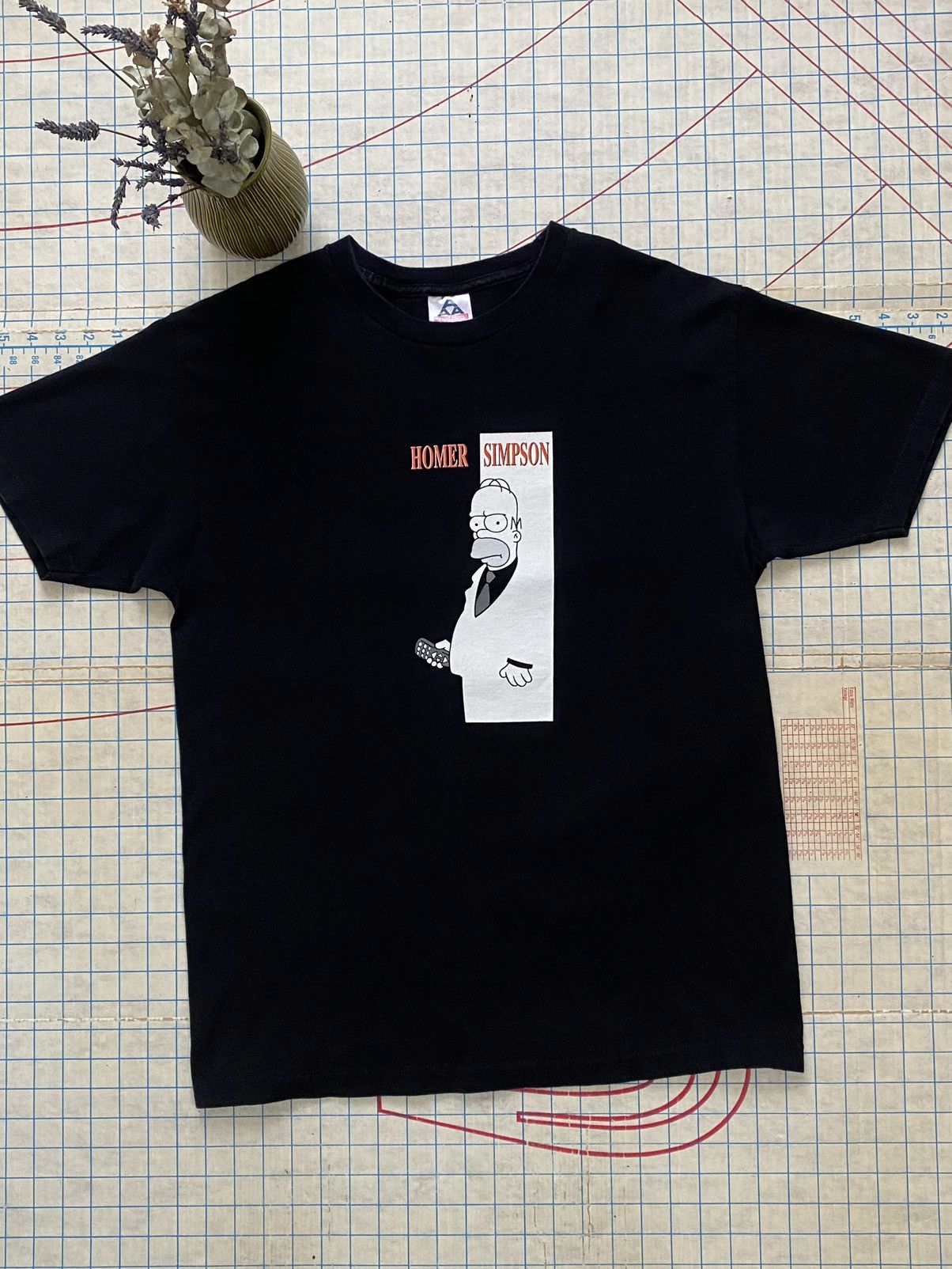 Vintage Vintage The Simpsons Homer Simpson Scarface Graphic Tee | Grailed