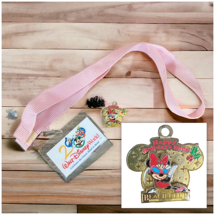 Disney Disney World Vintage Lanyard 2000 with Beach Club Pin Mickey ...